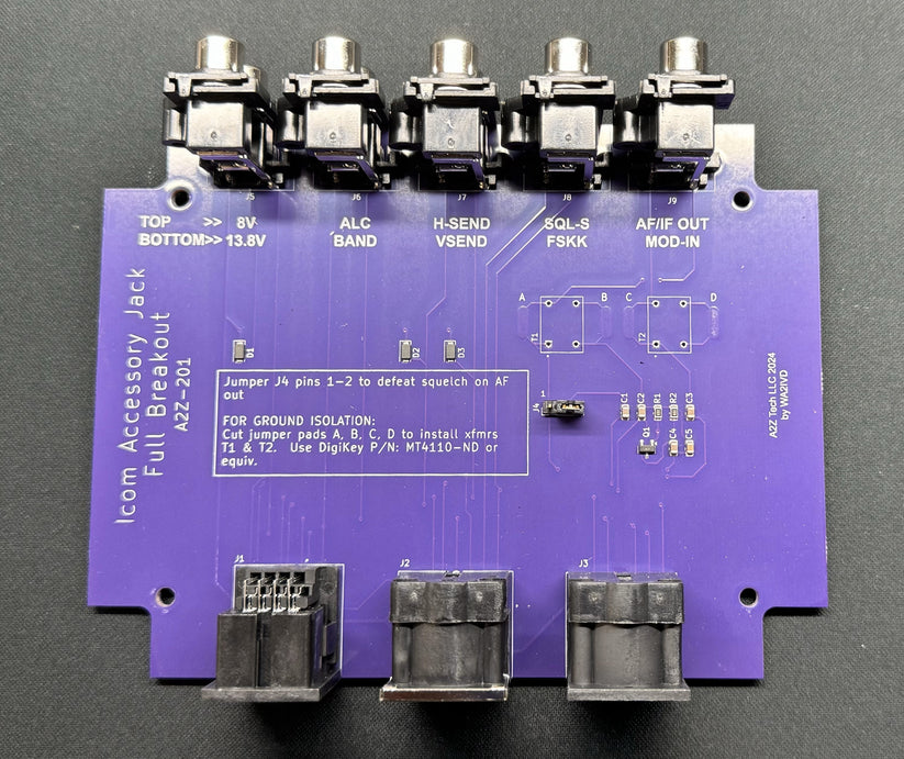 Icom Accessory Breakout Board and Enclosure – A 2 Z Tech